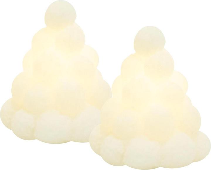Sirius Table Decoration Snowball Evy, Set of 2, 10 cm, White - Galaxus