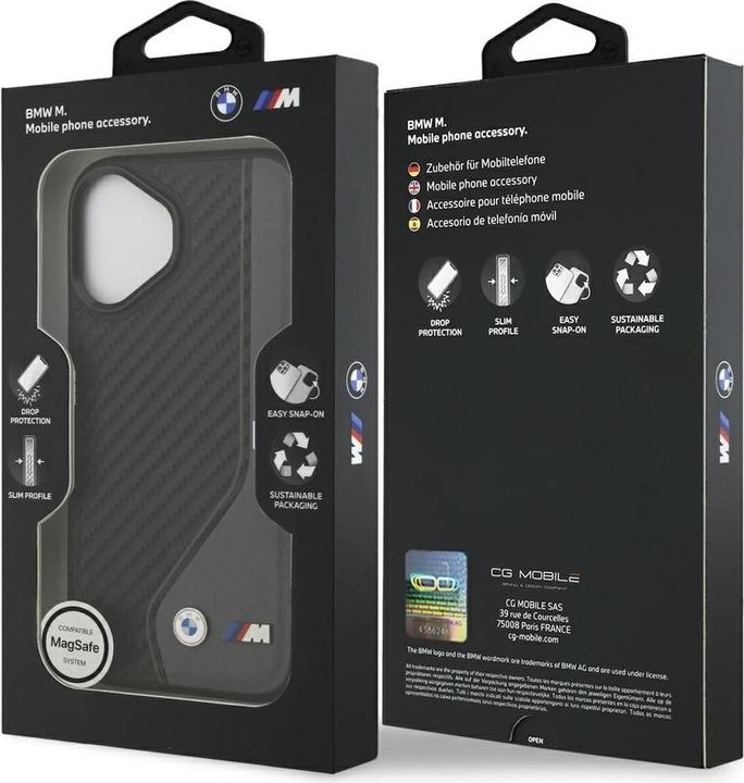 BMW Case M Carbon Logo MagSafe for iPhone 17 anthracite - Galaxus