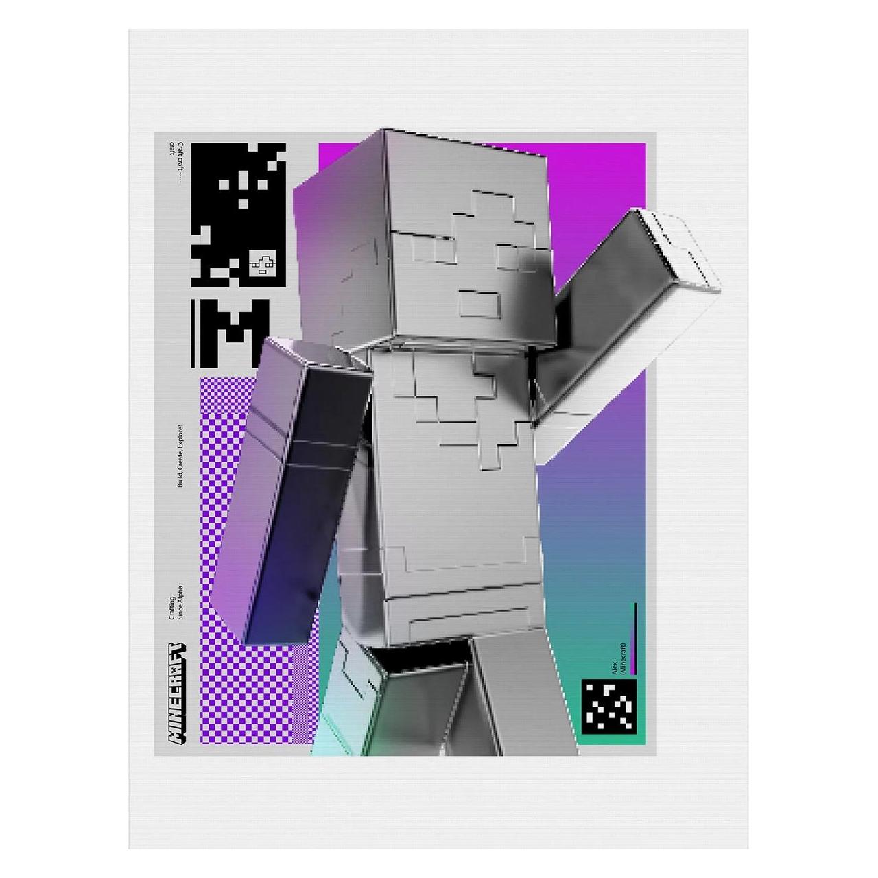 Minecraft Leinwanddruck Blockwave - kaufen bei Galaxus