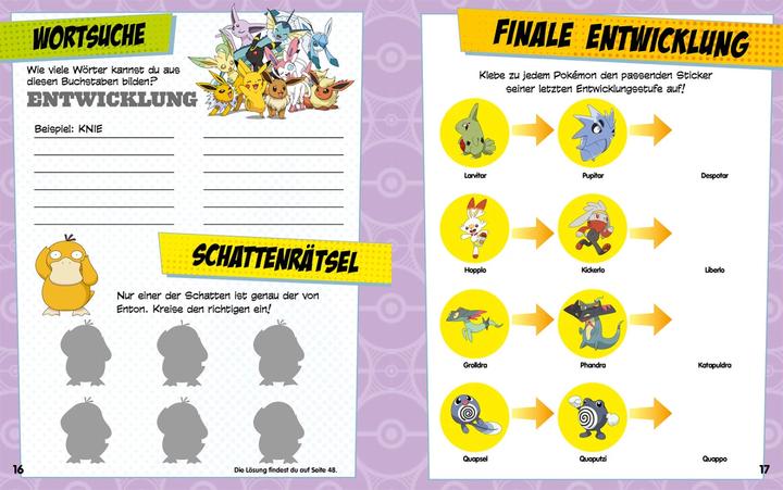 Panini Pokémon Legendärer Rätselspass - Comics, Activities, Sticker ...
