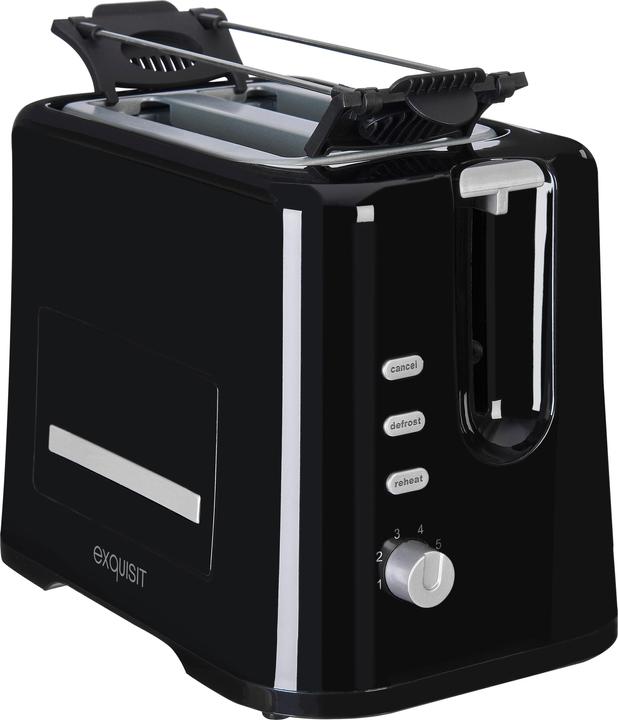 HP Autozubehör 2-slot toaster TA 3102 swi 870 W black-Inox,2 toast ...