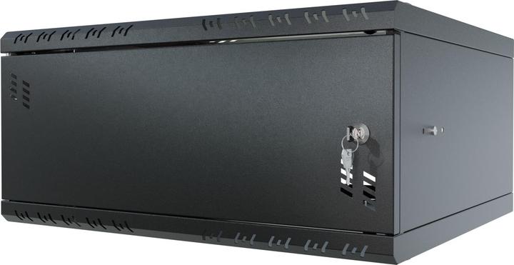 Stalflex Rack Cabinet 19" 4U, 450mm, Metal Door, Black S-RC19-4U-450MB ...