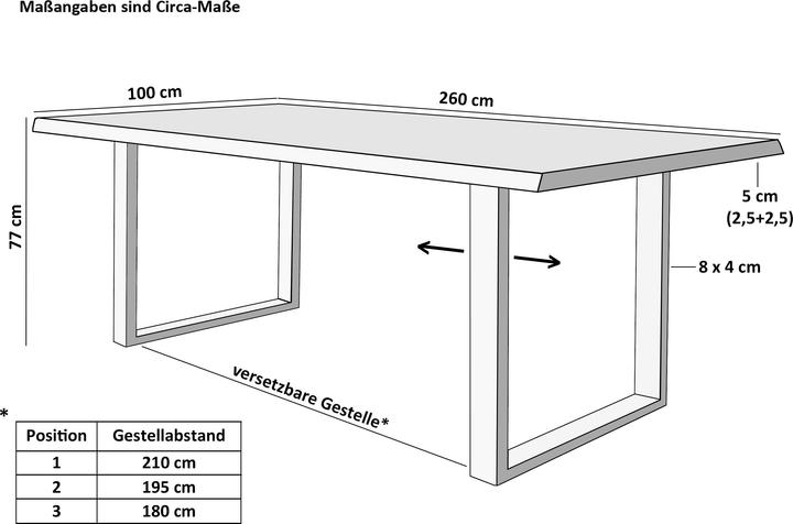 SAM ATLAS Baumkante massiv Mango - kaufen bei Galaxus