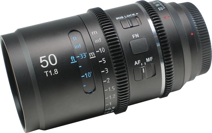 Sirui Astra Series 50mm T1.8 1.33X FullFrame Cine Lens (E Mount Blue Flare)