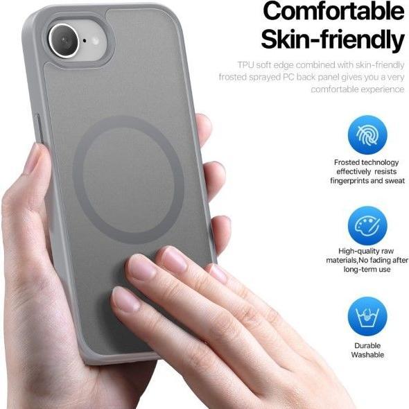 Dux Ducis iPhone SE (2025) Compatible with MagSafe Case - Grey