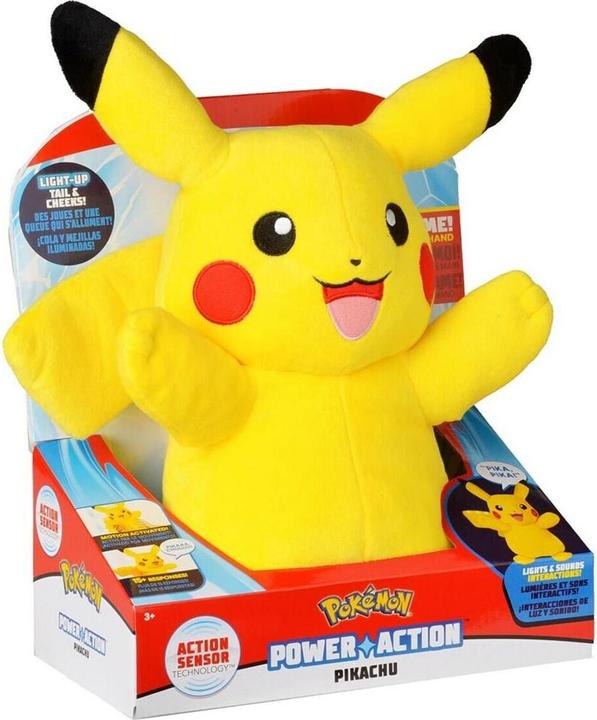 Jazwares Pokemon Power Action Pikachu Zabawka Interaktywna Pluszak 25 ...