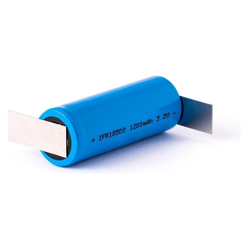 EIZfan IFR 18500 - 1200mAh 3,2V LiFePo4 Akku + *Lötfahne U