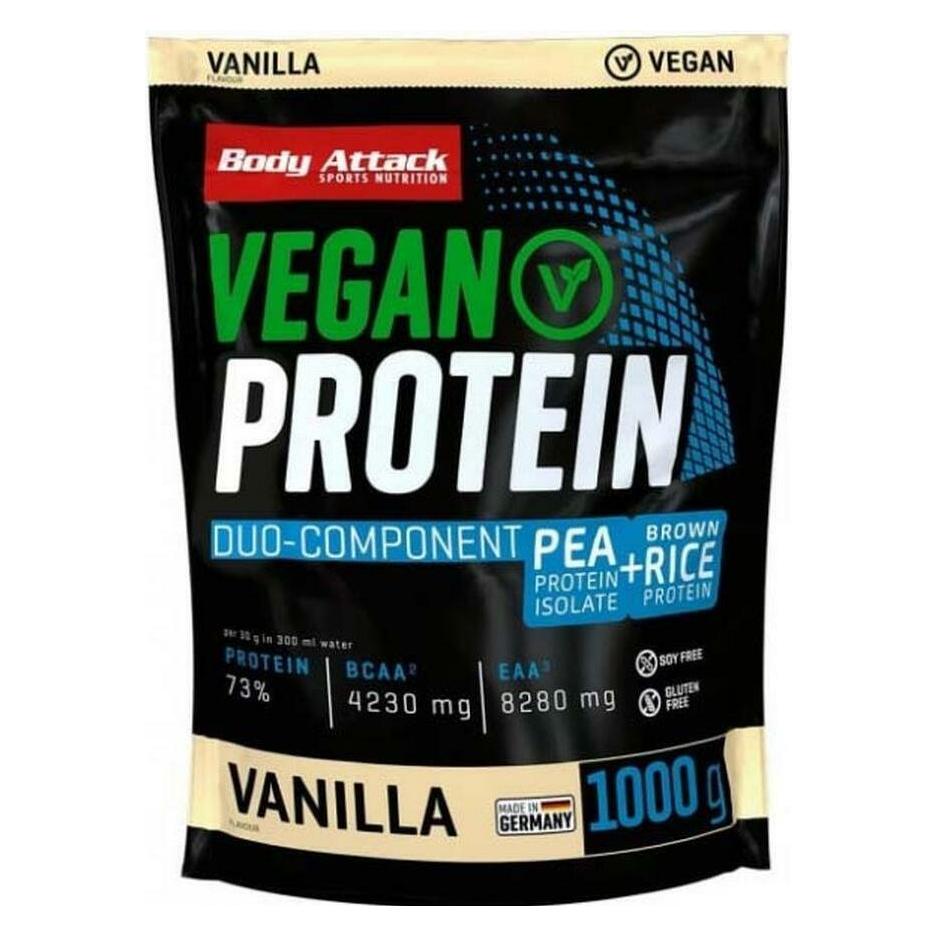 Body Attack Vegan Protein (sac de 1000g) (1000 g, 1 x, Vanille) - Galaxus