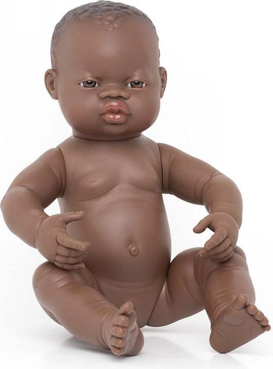 Miniland Poppen: BABYPOP AFRIKAANS MEISJE 40cm, met vanillegeur ...