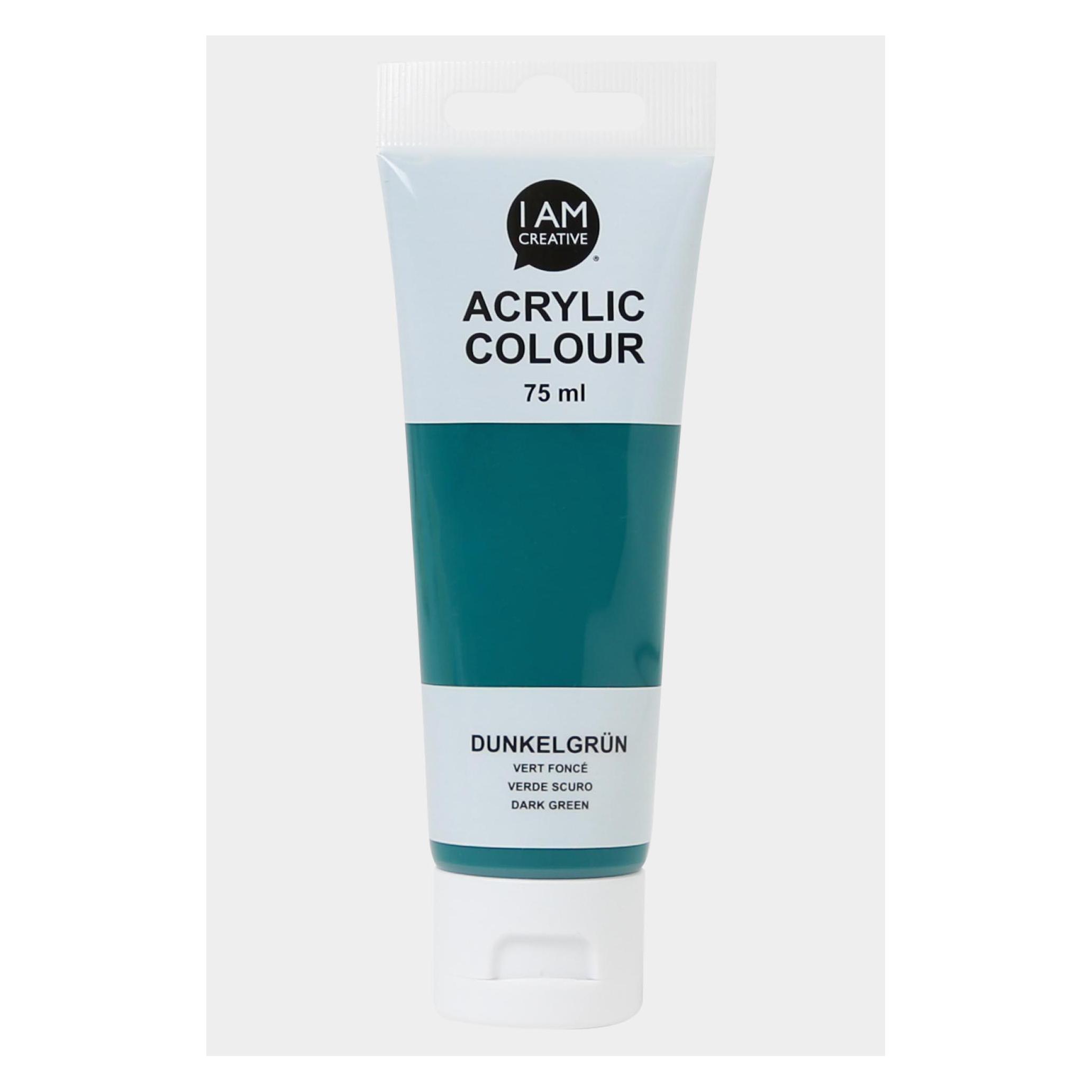 I Am Creative Basic Acryl, peinture acrylique à base d'eau, 75 ml (75 ...