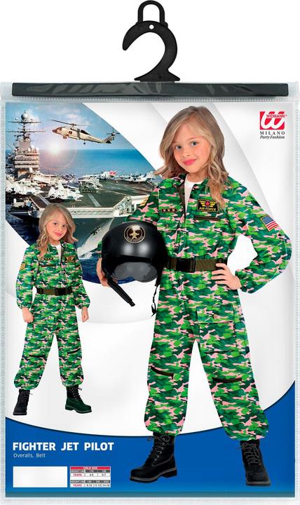 Widmann KAMPFJETPILOTIN (Overall, Gürtel), 164 cm / 14-16 Years (164 ...