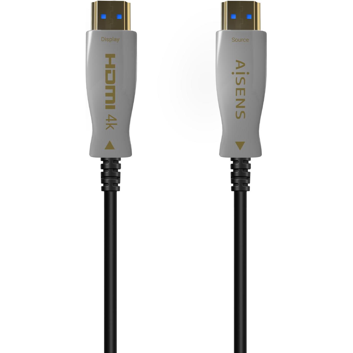 Aisens CABLE HDMI V2.0 OPTICO ACTIVO AOC 4K60HZ M/M 100M NEGRO (100 m ...