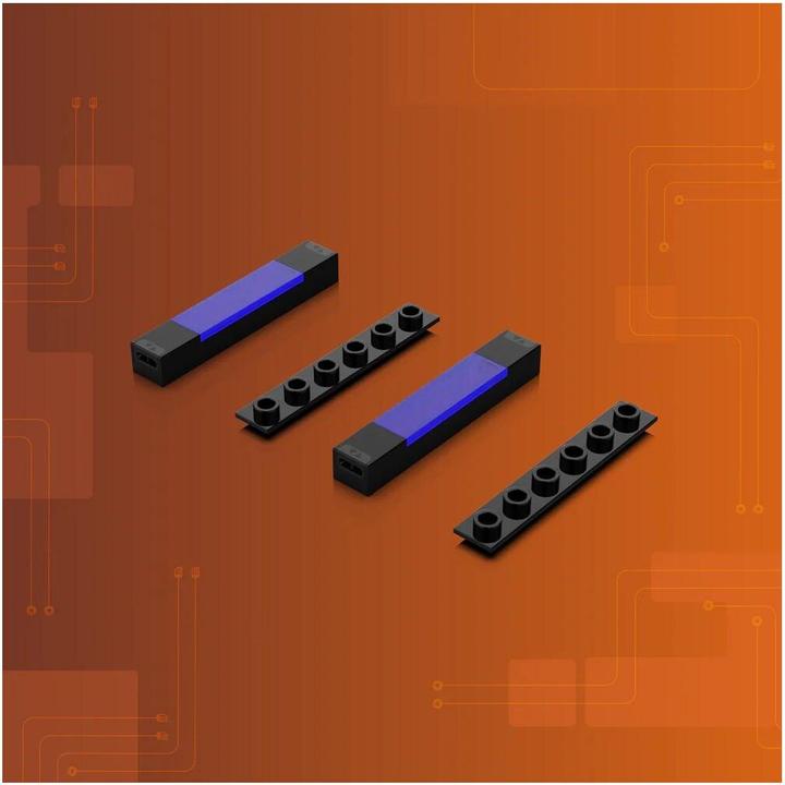 Light my bricks LMB 2.0 Meteor LED-Baustein 1x6 - Violett (2er Pack ...