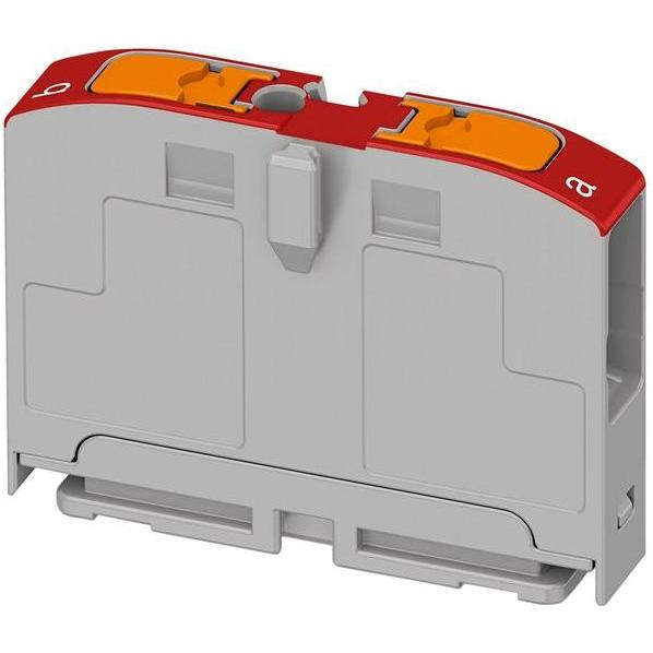 Phoenix Contact Reihenklemme, Steckverbindung, 2 Pole, 24A, 2.5mm², Grau / Rot - Galaxus