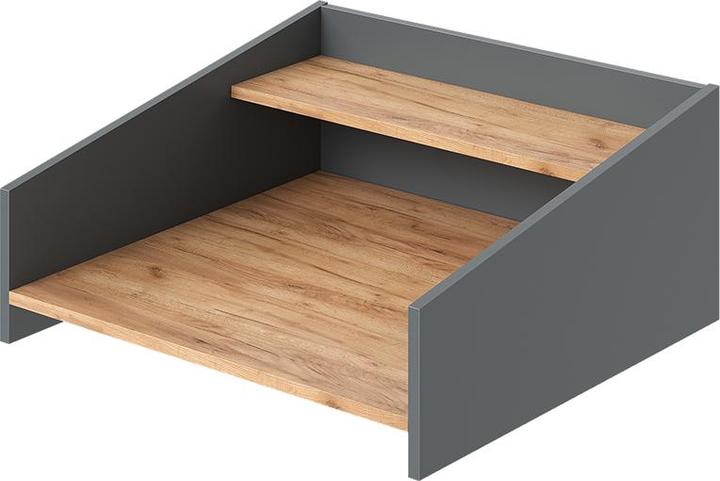 Vicco Aufsatzregal Viktor, Goldkraft Eiche/Anthrazit, 65.6 x 30 cm